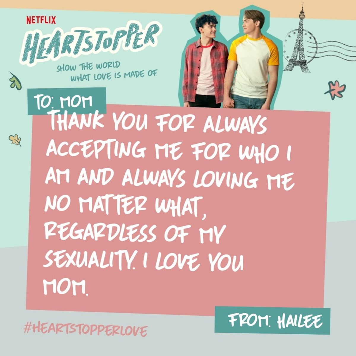 Send Heartstopper Messages: Show the World What Love Is Made of ...