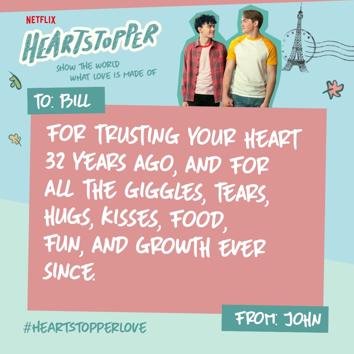 Send Heartstopper Messages: Show the World What Love Is Made of ...