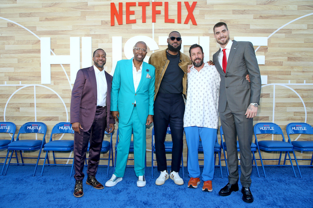 Hustle Stars Endorse Adam Sandler’s Basketball Skills At the Premiere ...