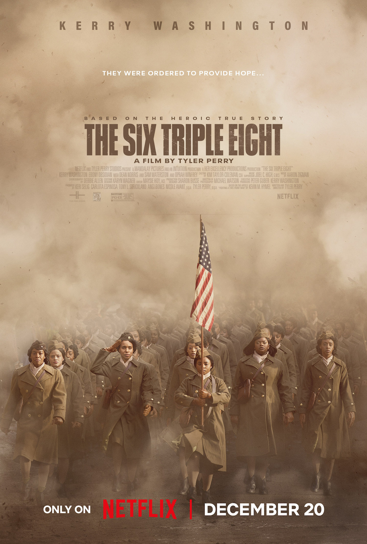 The key art for ‘The Six Triple Eight’