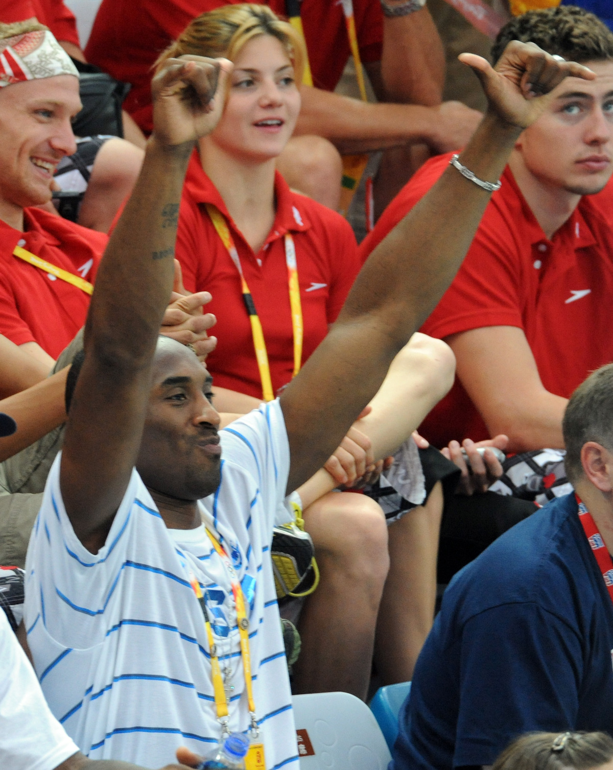 Pics of The Redeem Team in the Olympics Stands - Netflix Tudum