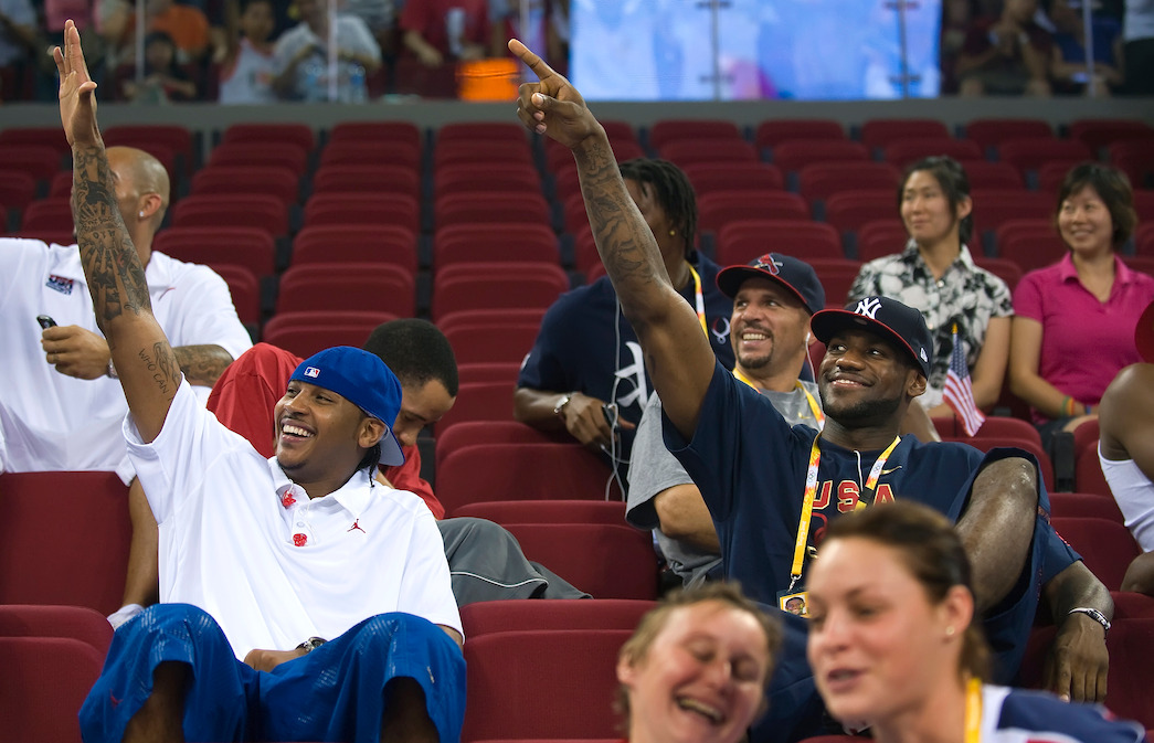 Pics of The Redeem Team in the Olympics Stands - Netflix Tudum