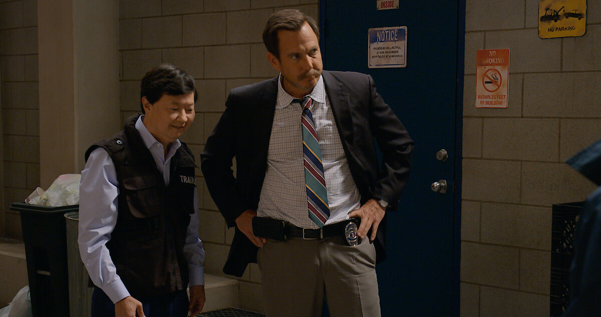 Terry (Will Arnett) and Ken Jeong Recreate the Scene | Murderville ...