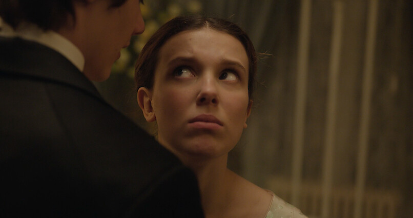 Millie Bobby Brown on Kissing Louis Partridge in 'Enola Holmes 2 ...